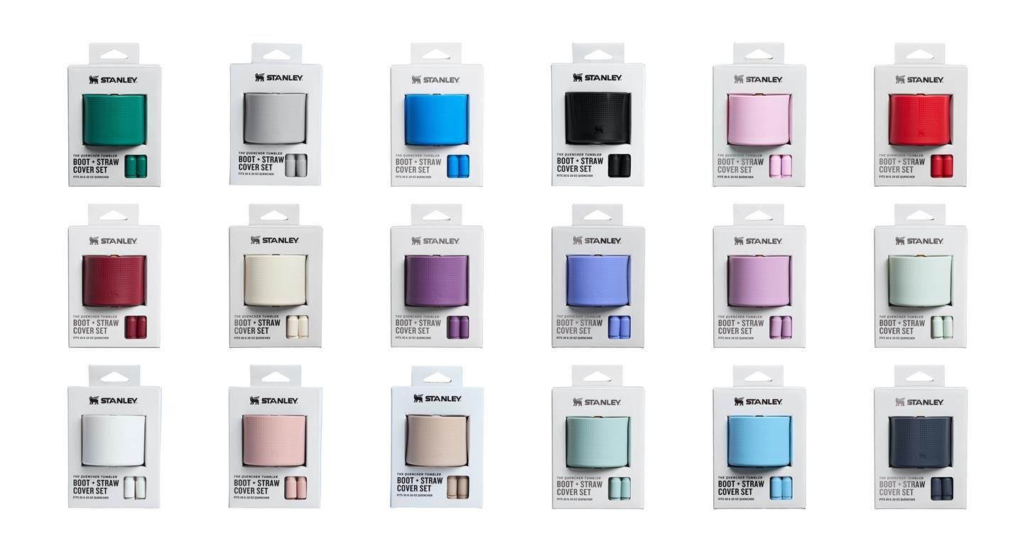 Stanley The Quencher Boot + Straw Topper Cover Set 0.88 + 0.59 Lt